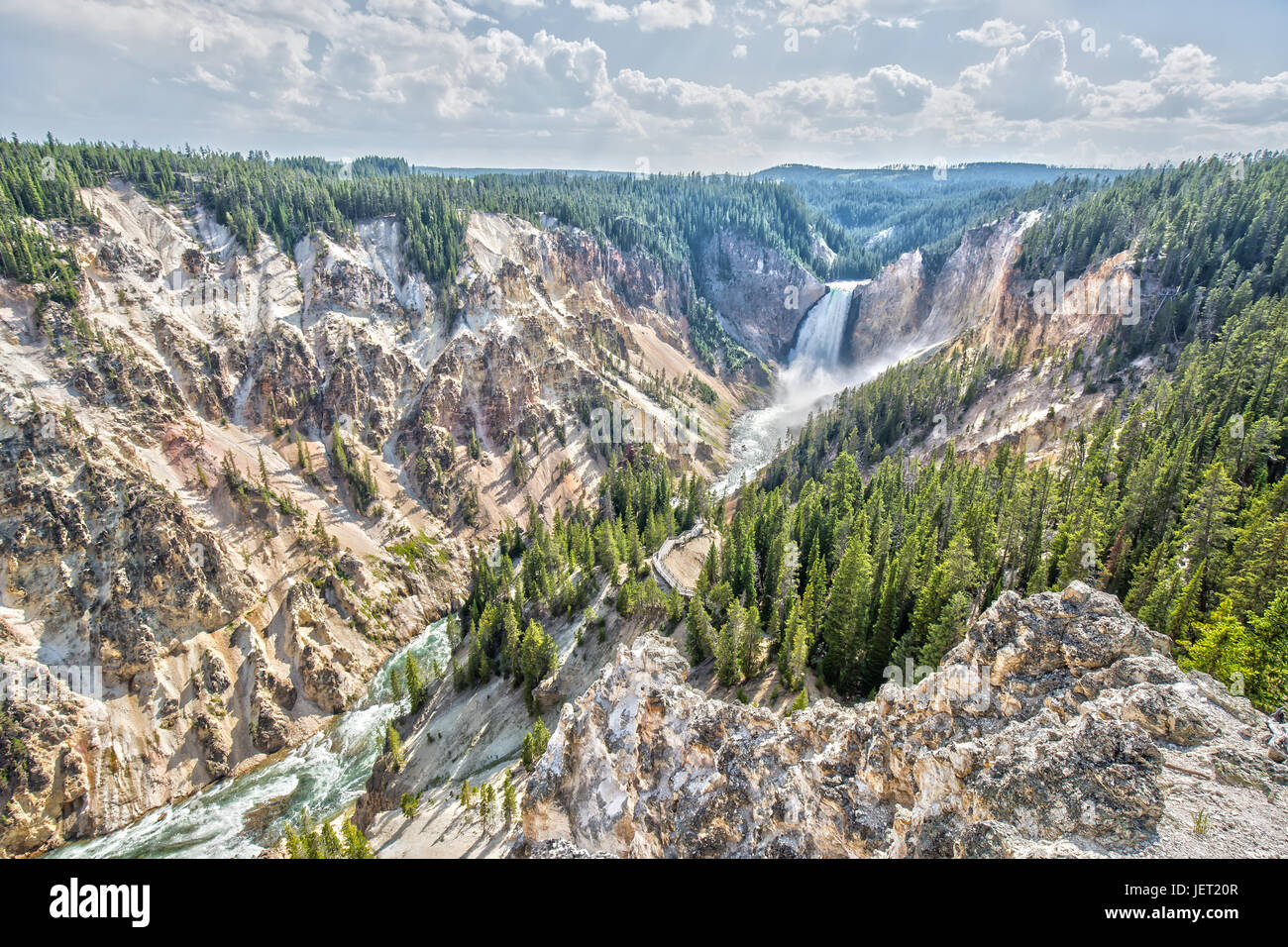 Yellowstone river waterfall hi-res stock photography and images - Alamy