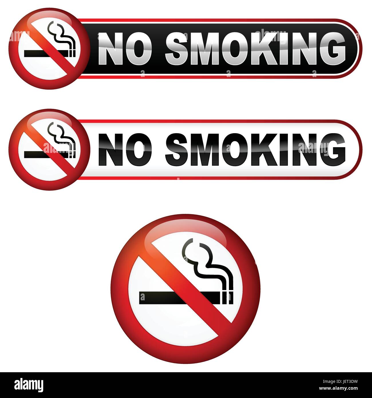 Vector illustration transparent no smoking Stock Vector Images - Alamy