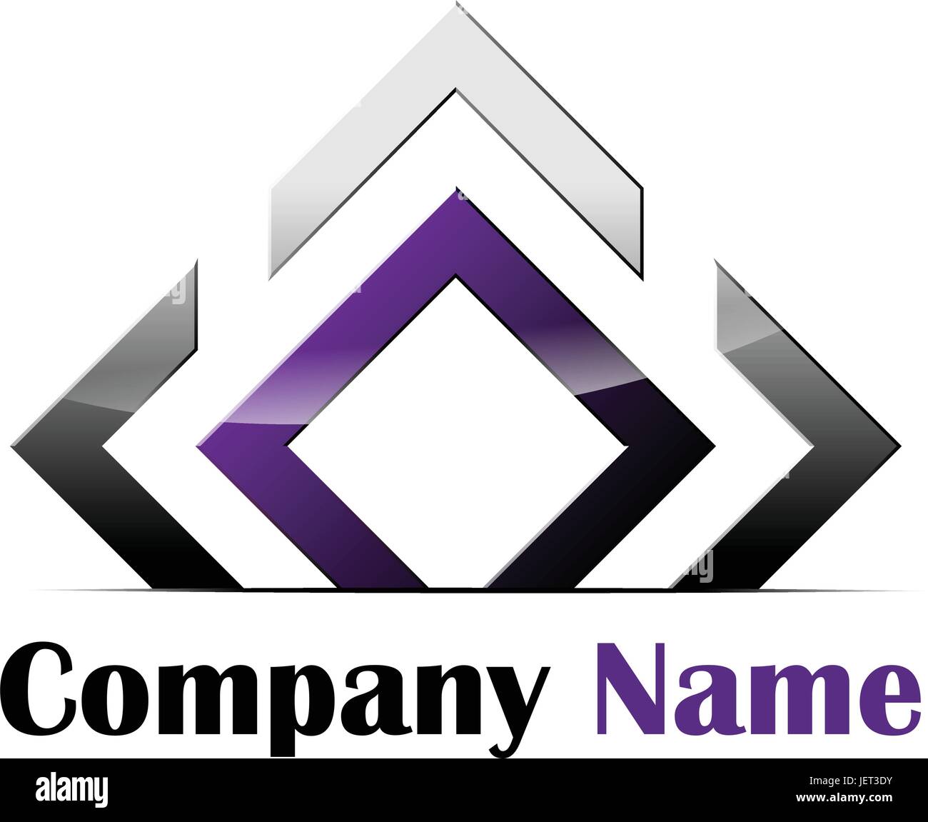 Square perspective logos hi-res stock photography and images - Alamy