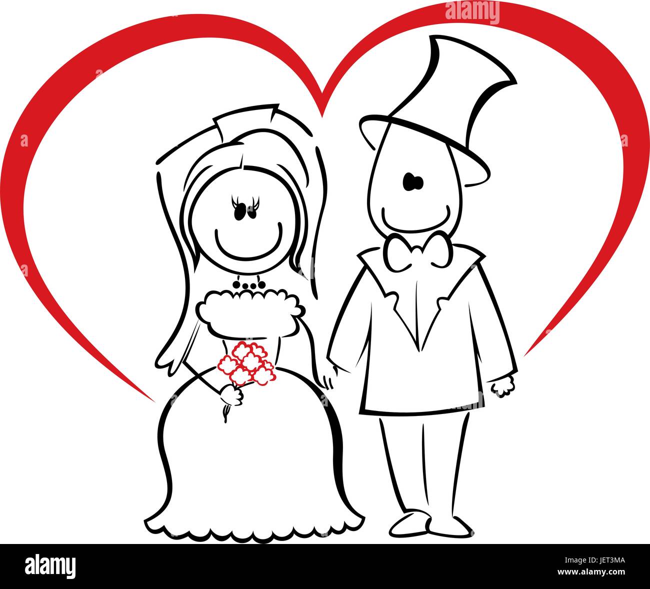 Photo married couple wife Stock Vector Images - Alamy