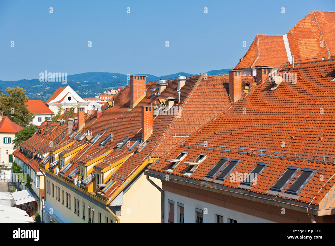 Skyline of Maribor city in the sunny day, Slovenia Stock Photo - Alamy