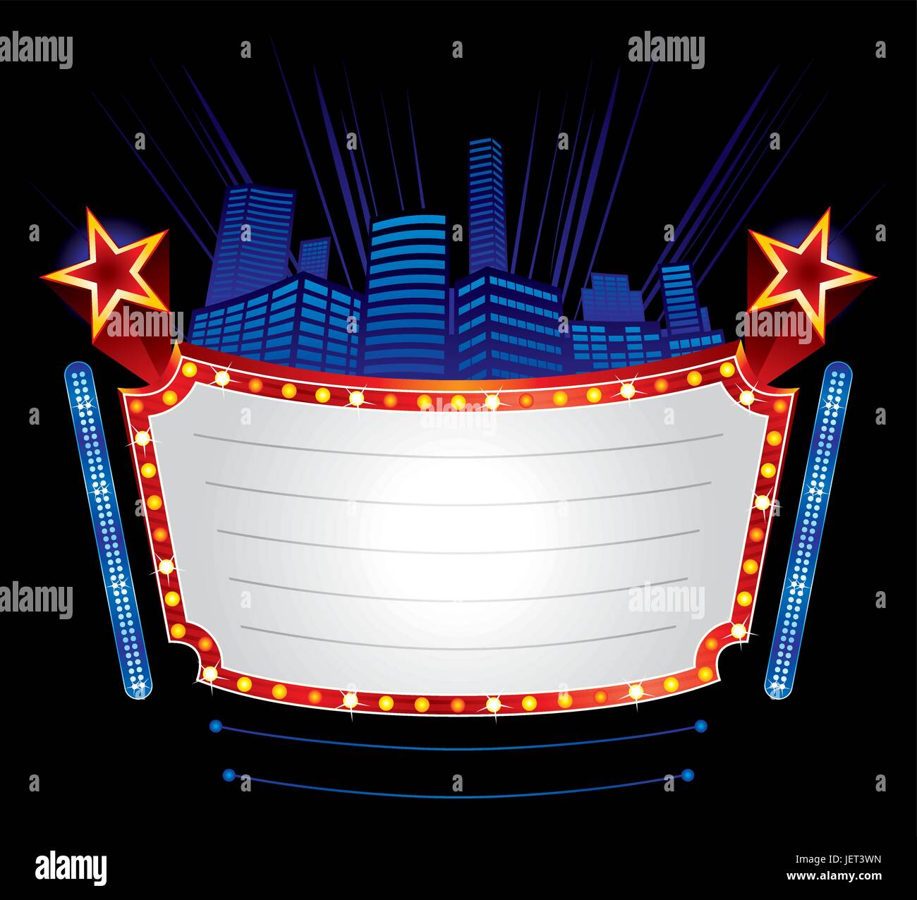 Hollywood night stars Stock Vector Images - Alamy