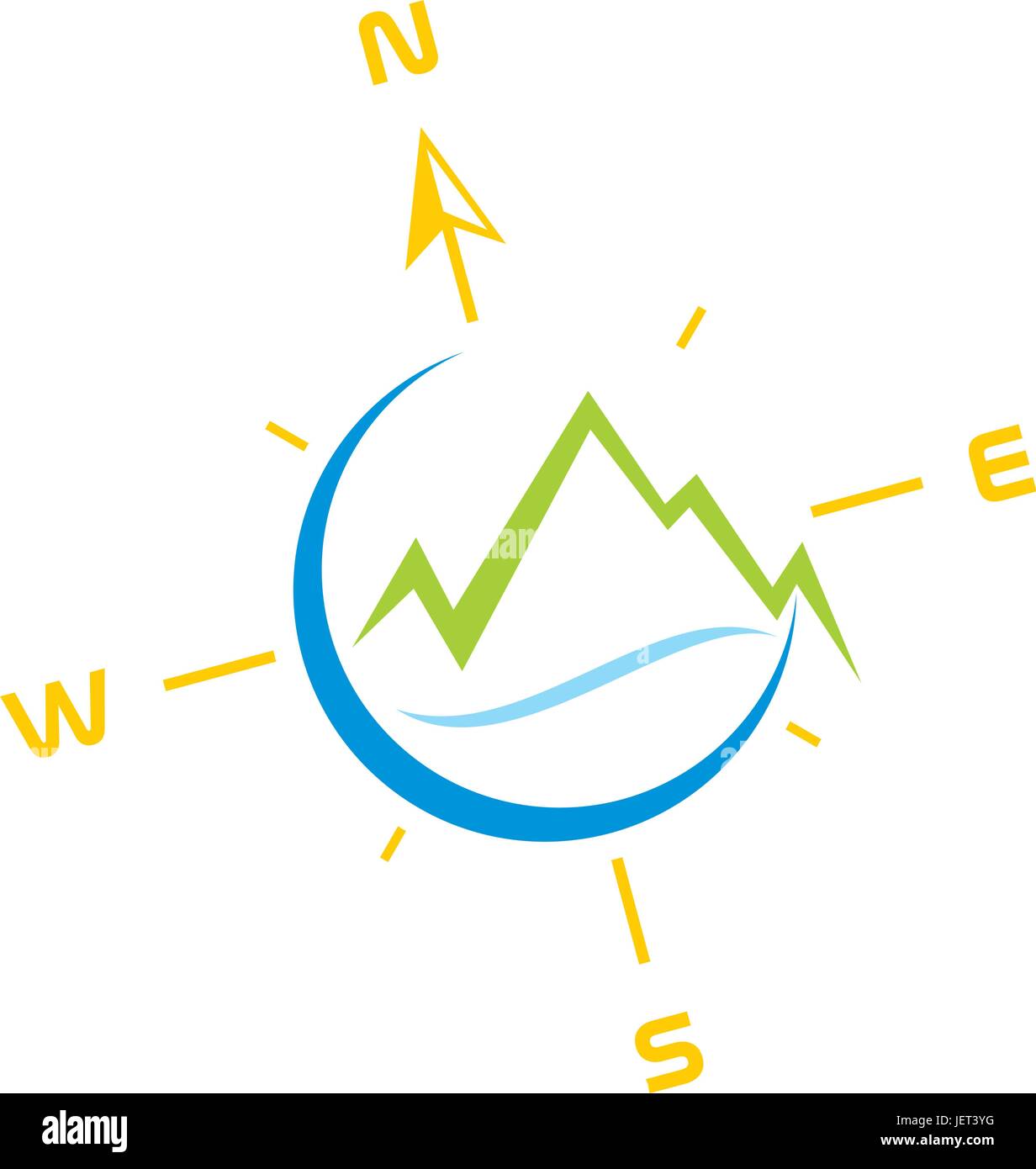 Mountain river in east Stock Vector Images - Alamy