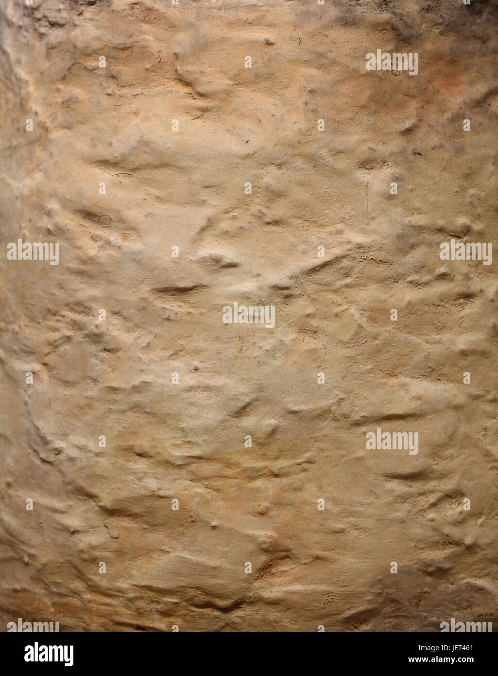 Rustic retro style brown ceramic rough uneven grunge burnt clay (terra ...
