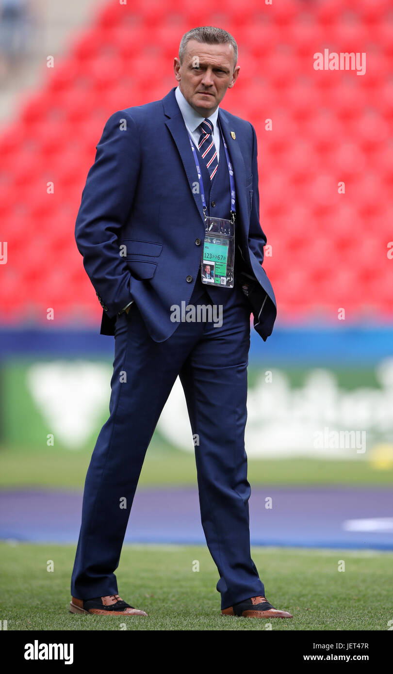 England manager Aidy Boothroyd before the UEFA European Under-21 ...