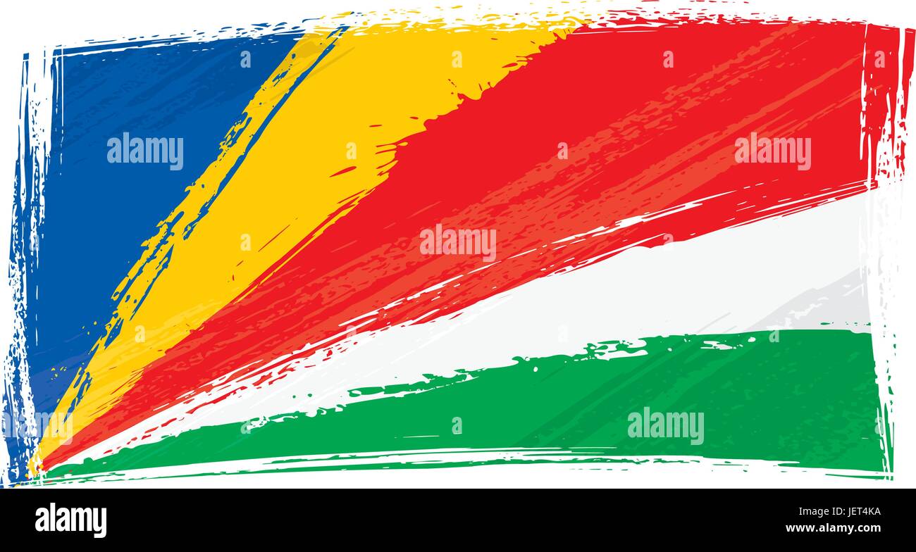 isolated, flag, national, seychelles, country, republic, pictogram ...