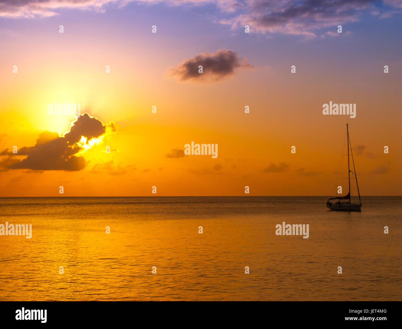 Setting sun hidden by tree hi-res stock photography and images - Alamy