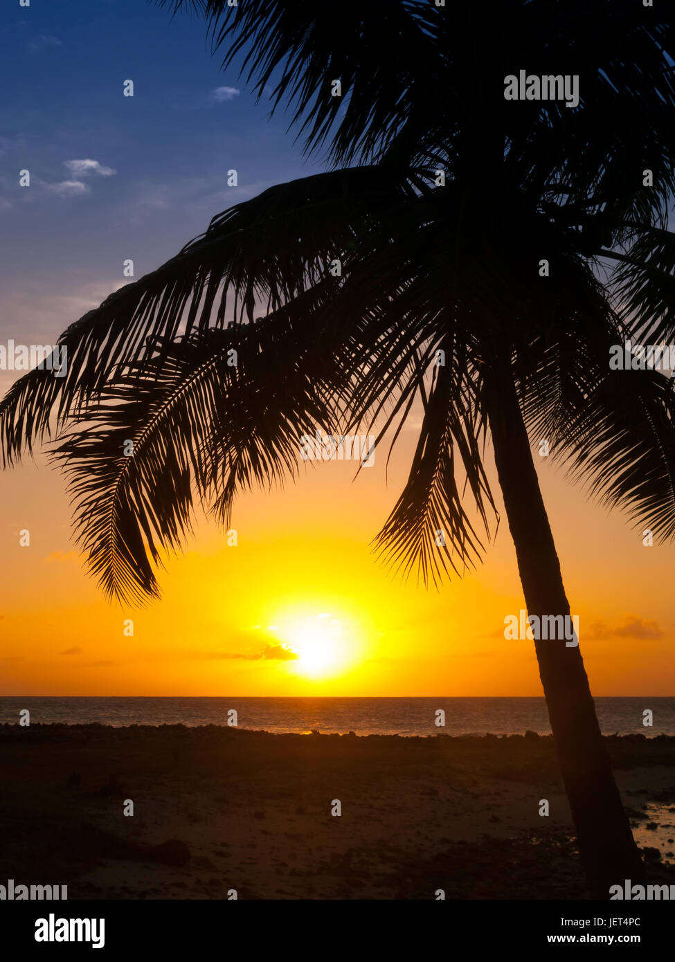 Intense Sunset, Mustique, ST Vincent and the Grenadines Stock Photo - Alamy