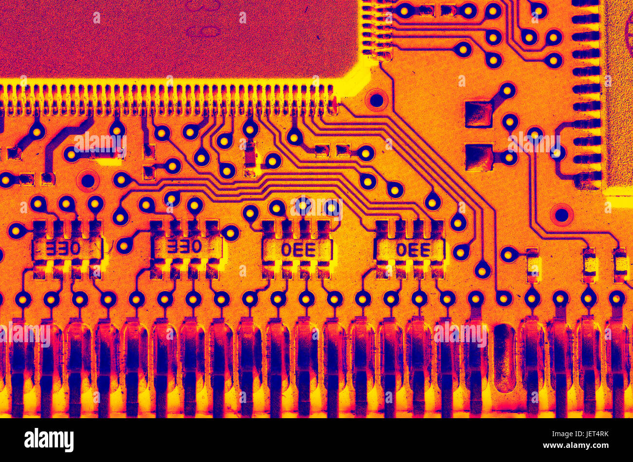 Electronic circuits of a computer Stock Photo - Alamy