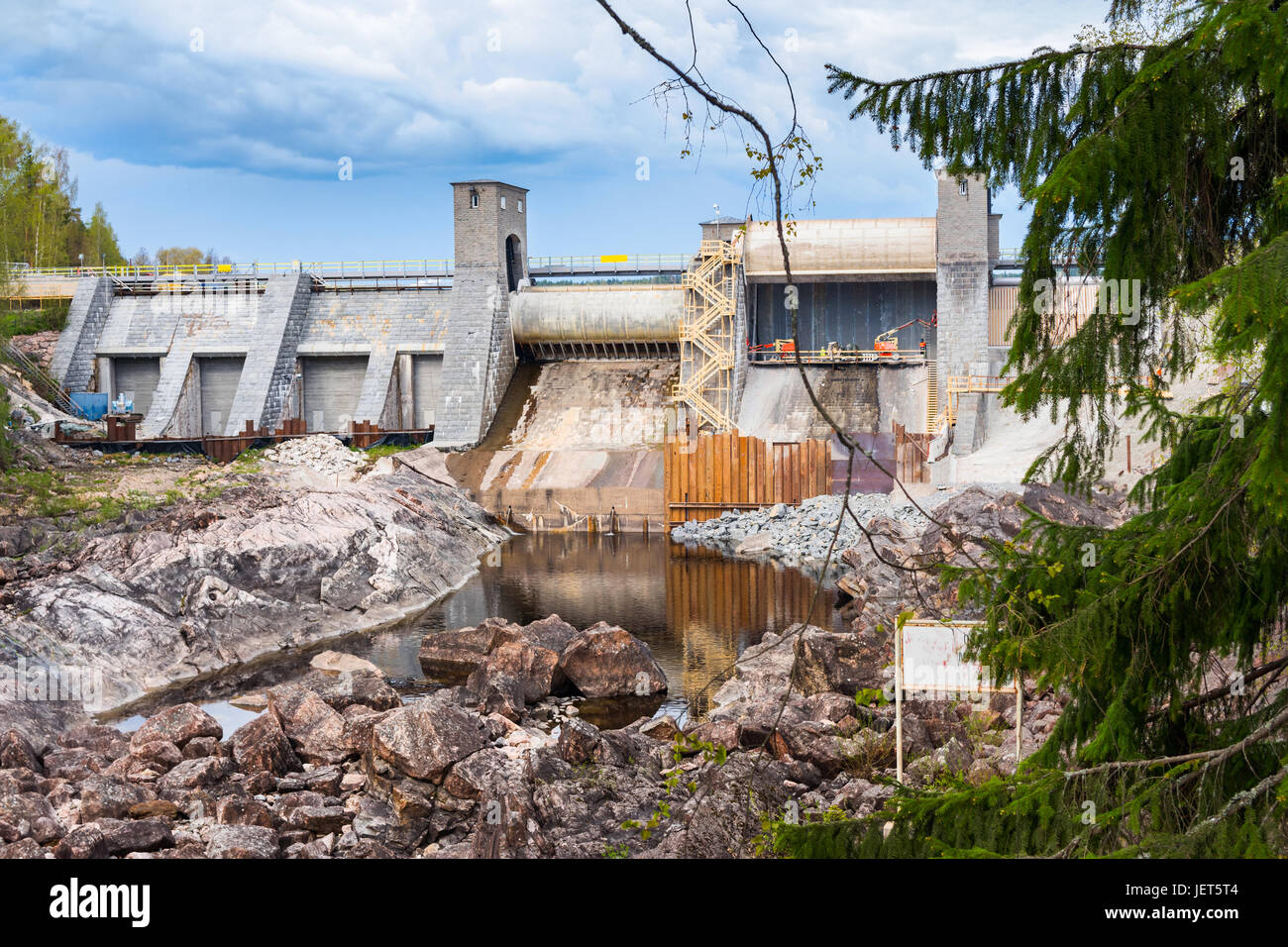Dam in Imatra, Finland Stock Photo - Alamy