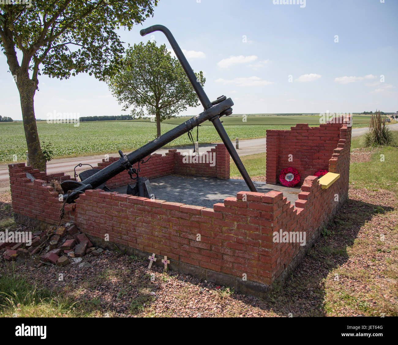The memorial to the 63rd (Royal Naval) Division's role in the 1917 ...