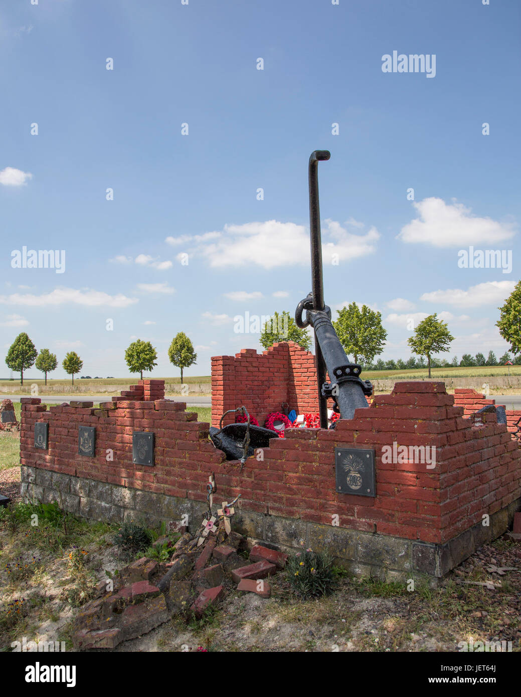 The memorial to the 63rd (Royal Naval) Division's role in the 1917 ...