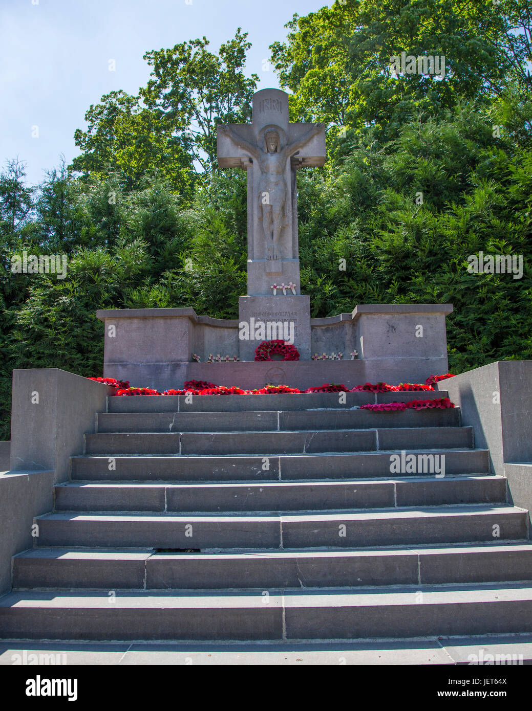 Memorial to the Kingston-Upon-Hull 'Pals' at Oppy, France Stock Photo ...