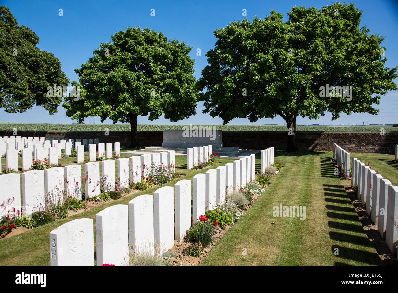 Point du Jour CWGC cemetery of the Great War Stock Photo - Alamy