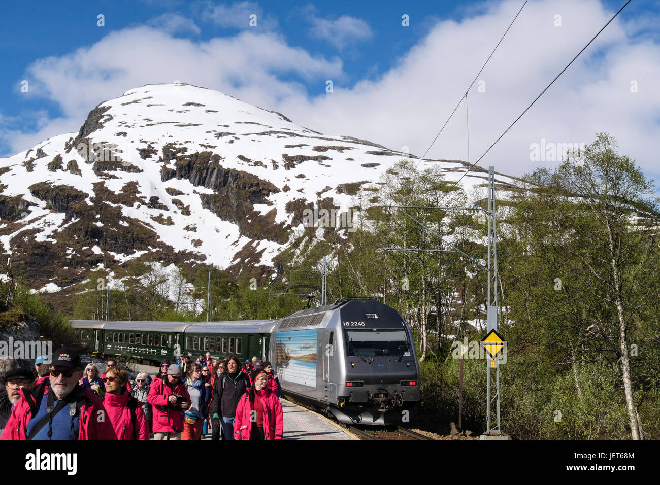 Flamsbanen train hi-res stock photography and images - Alamy