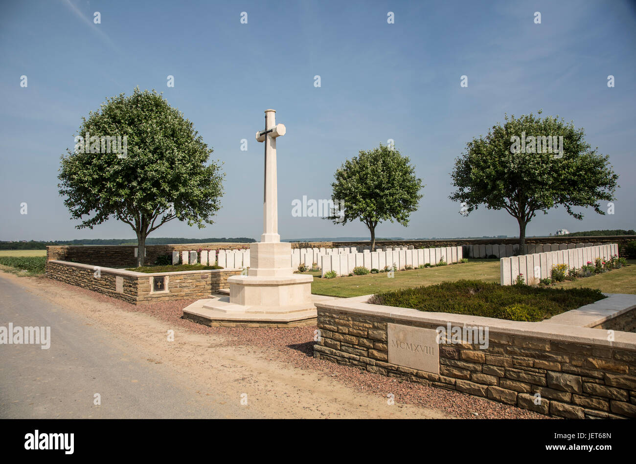 Masnieres British CWGC cemetery of the Great War near Cambrai Stock ...