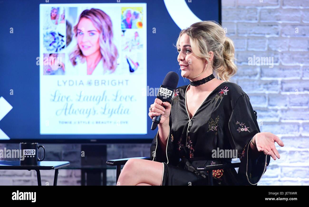 Lydia Bright speaks during a BUILD event at Shropshire House, in London ...
