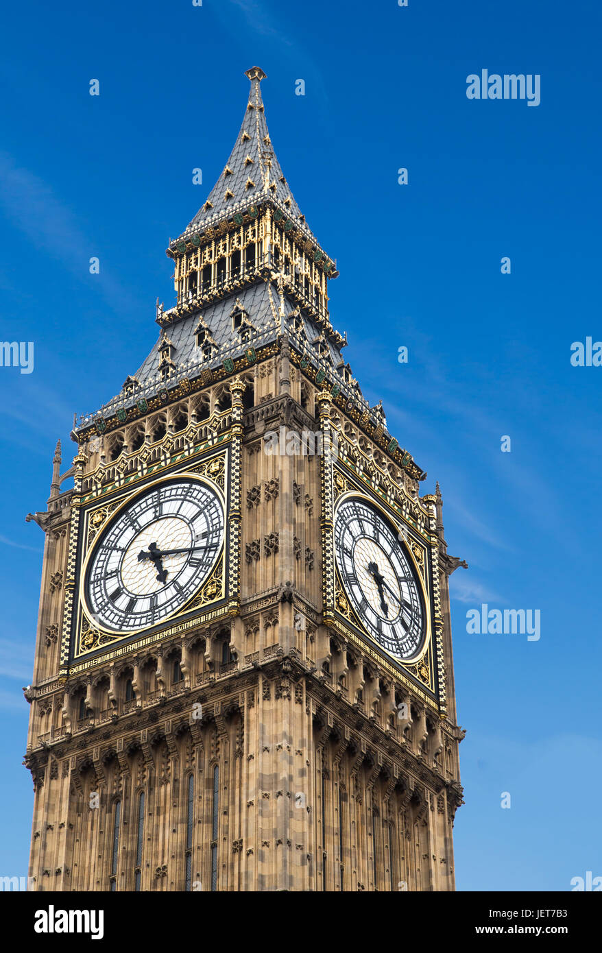 Famous London Clock Face Stock Photo - Alamy