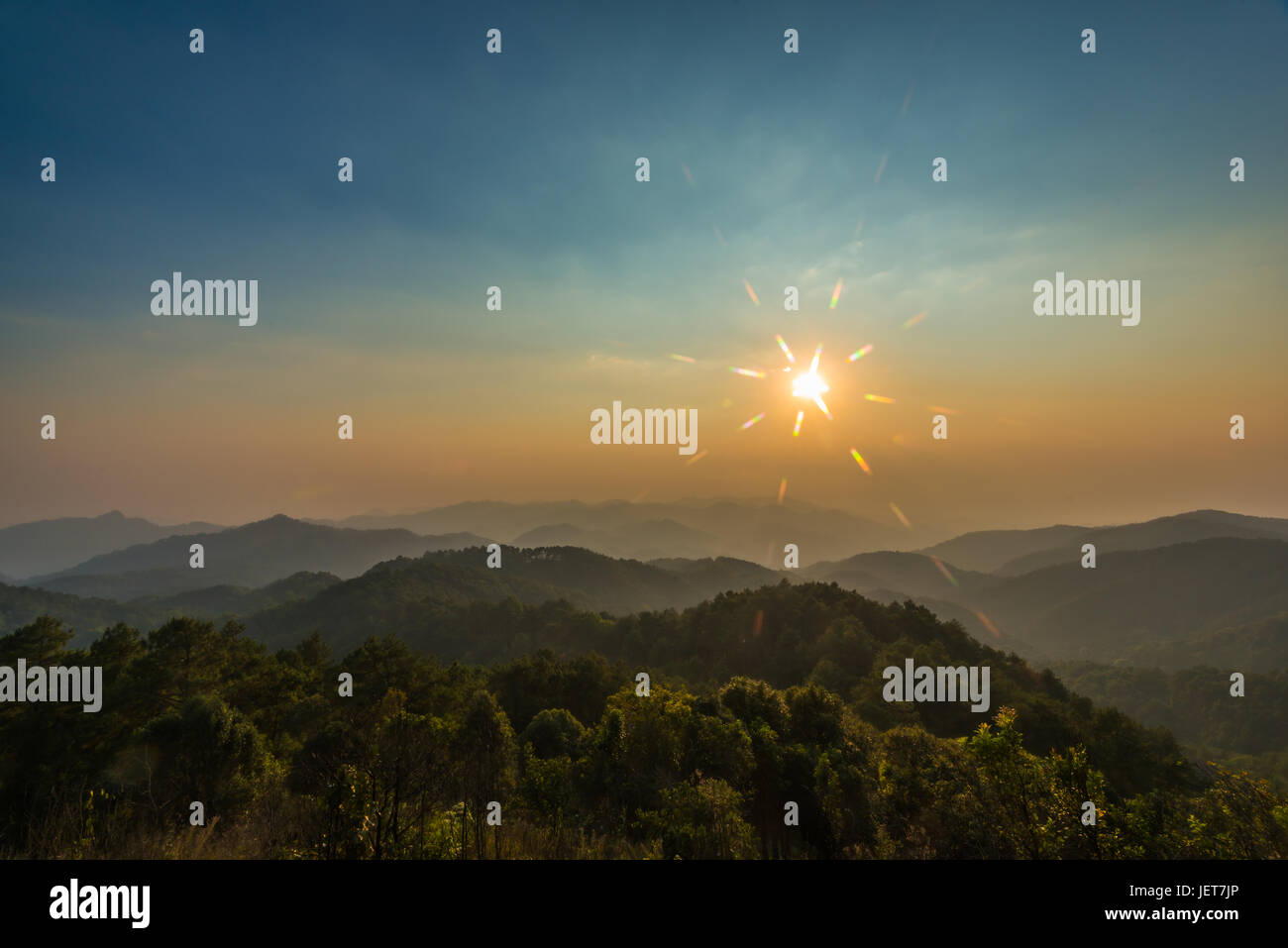 Mountain sunrise new day aerial hi-res stock photography and images - Alamy