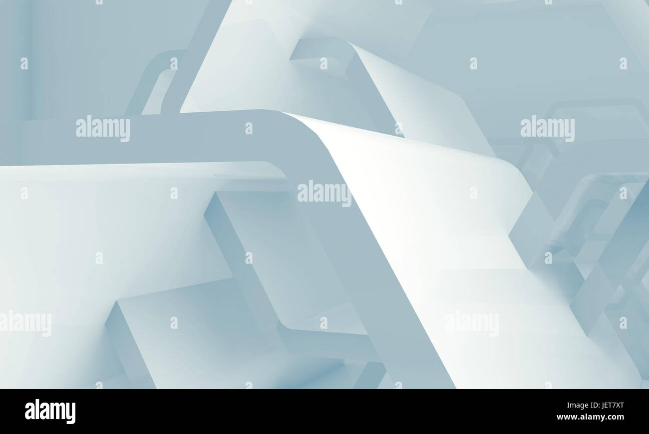 Abstract white structure. Blue toned computer graphic background useful ...