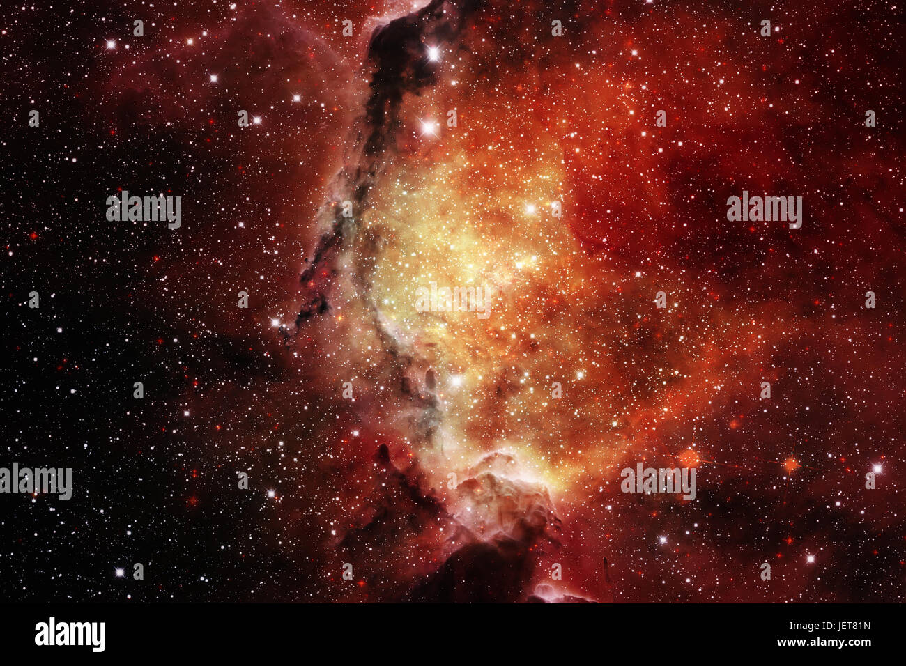 Nebula and stars in outer space. Elements of this image furnished by ...