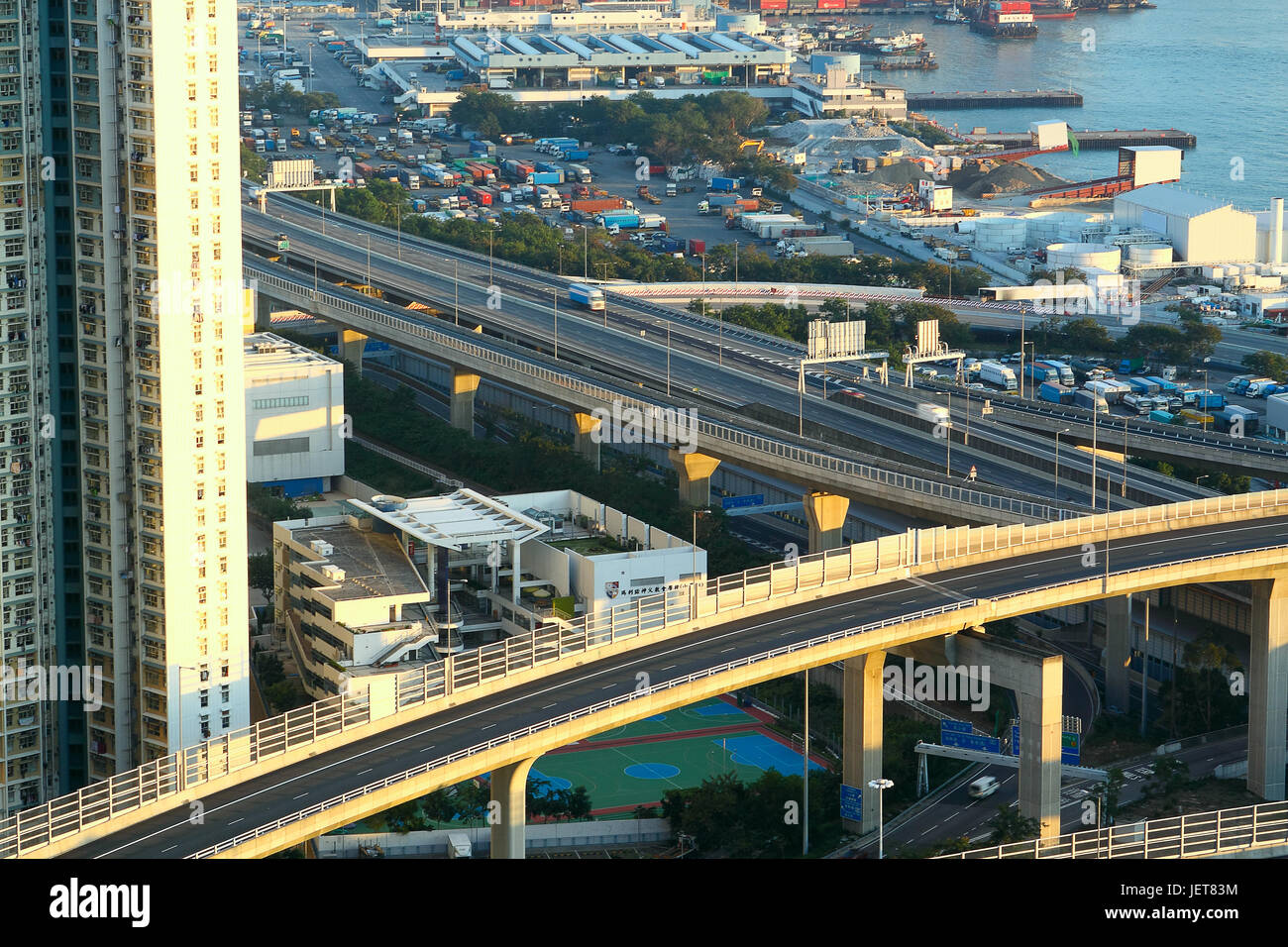 highway in city downtown at day Stock Photo - Alamy