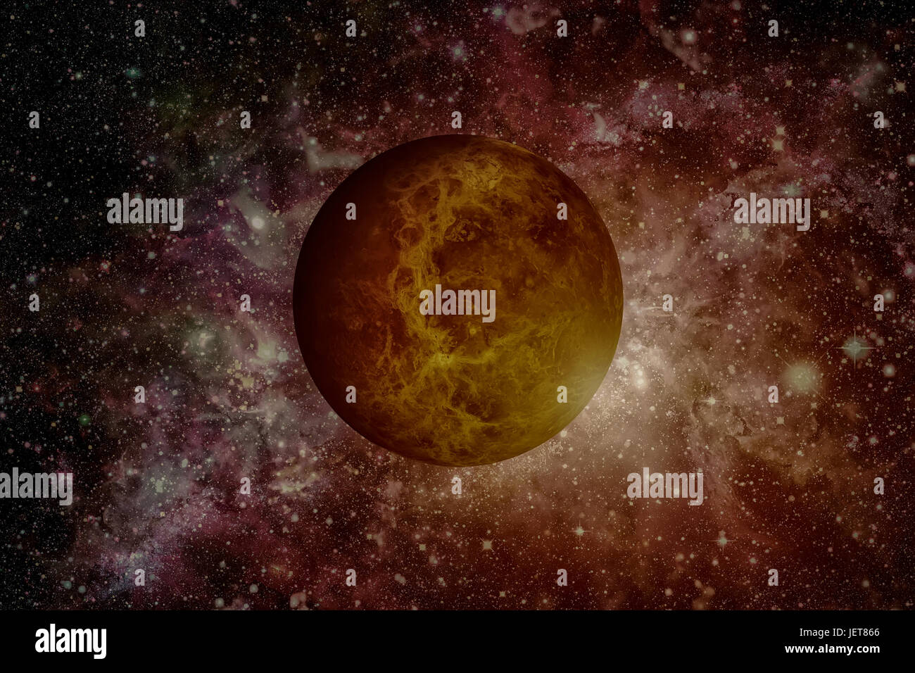 Solar System - Venus. It is the second planet from the Sun. It is a ...
