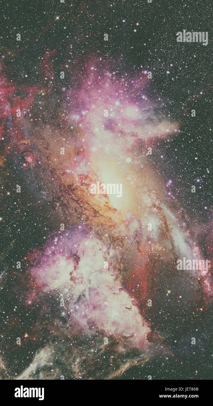 Open space filled with stars, nebulae and galaxies. Elements of this ...