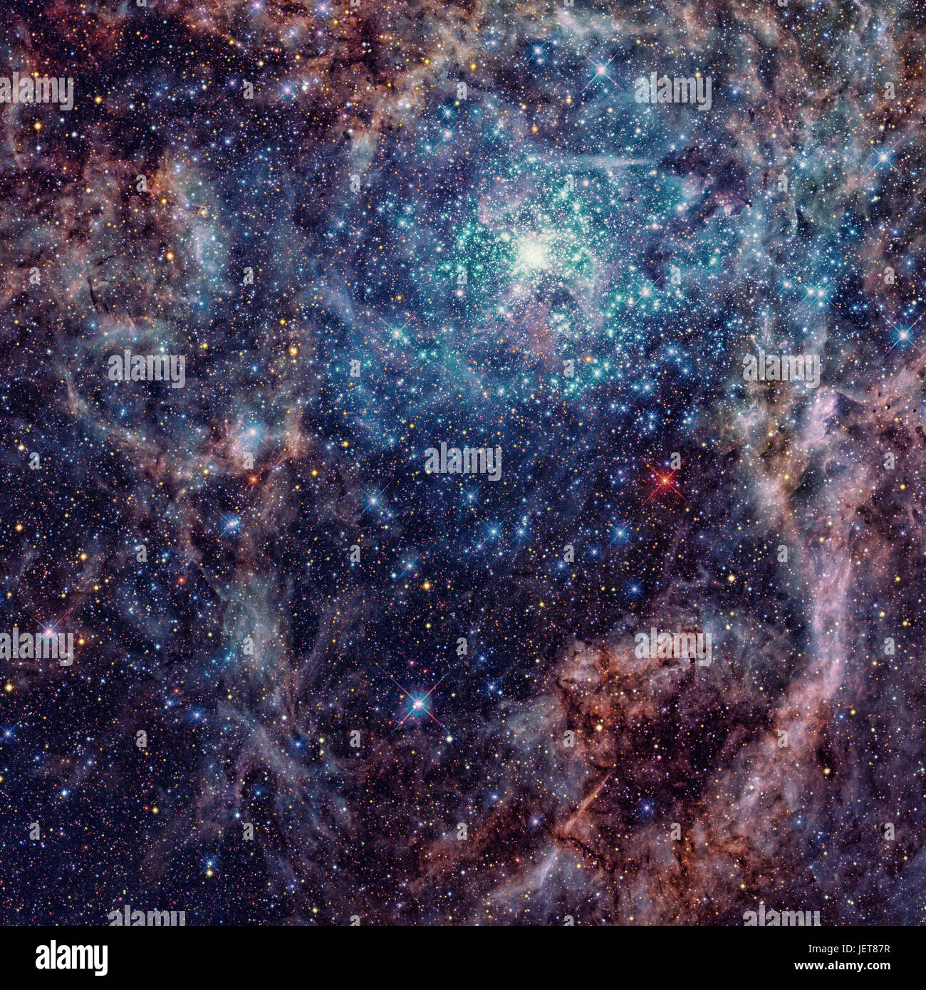 Universe filled with nebula, stars and galaxy. Elements of this image ...