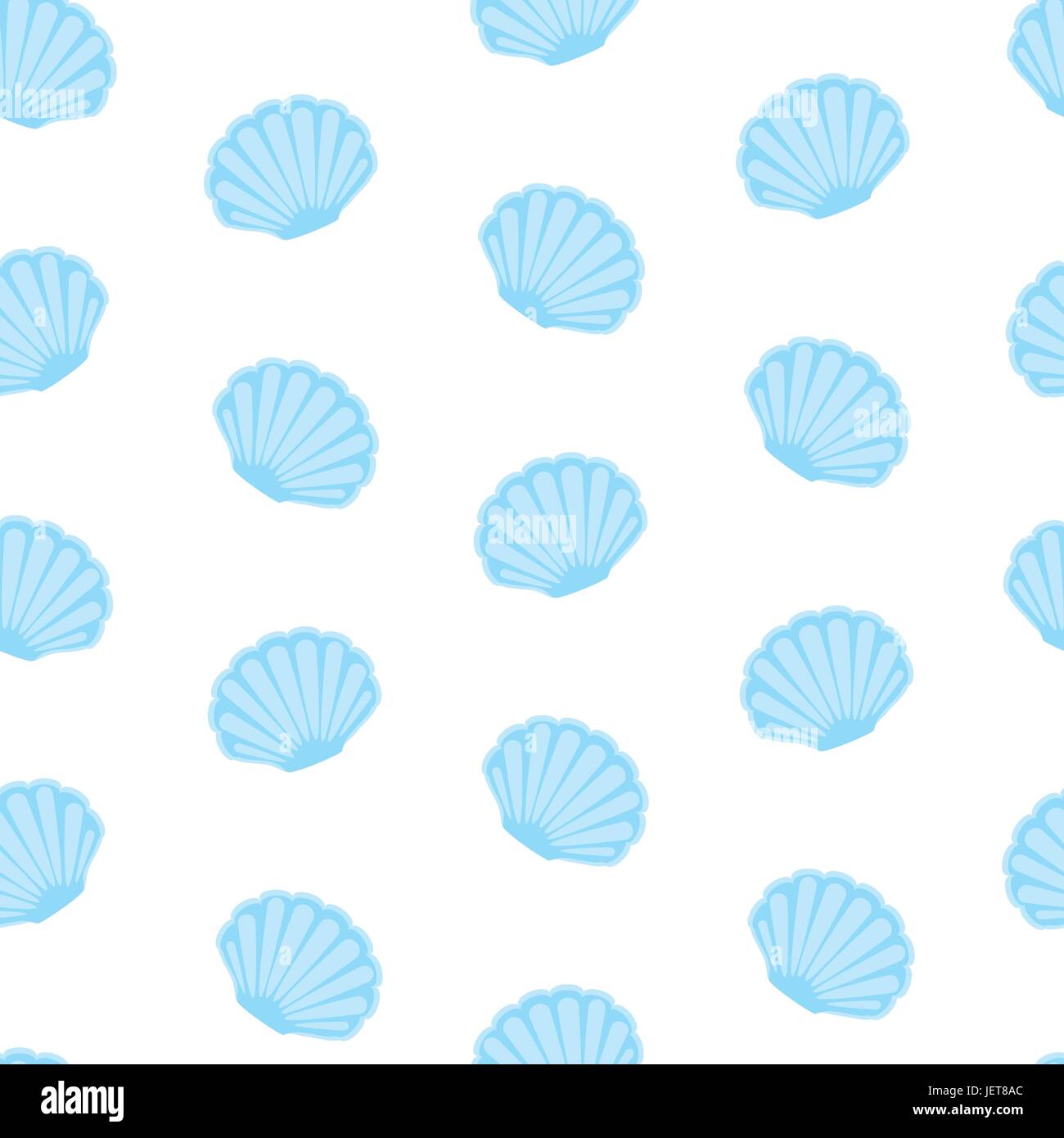 Vector illustration seashell seamless pattern, background. Retro fabric ...