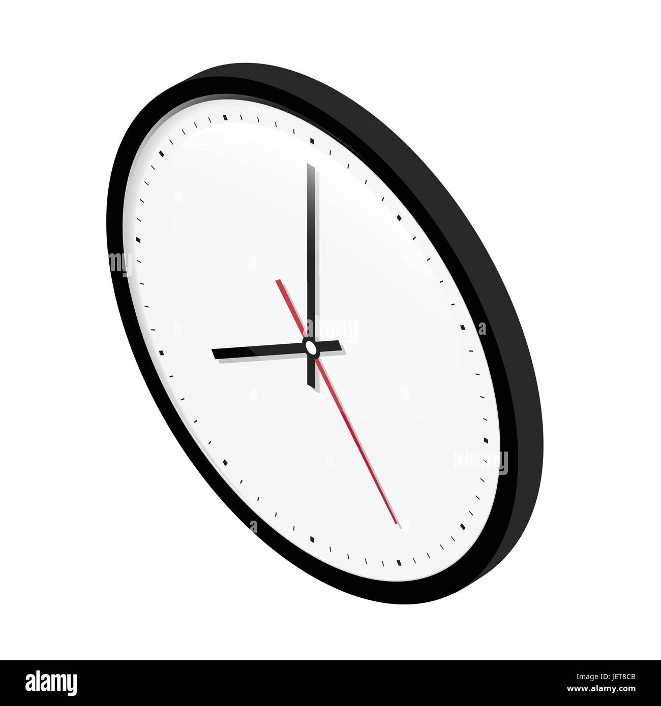 Vector illustration isometric wall clock icon Stock Vector Image & Art ...