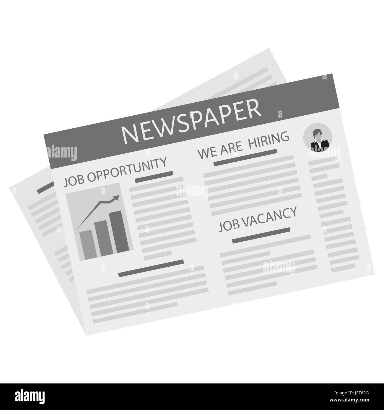 Newspaper print and digital Stock Vector Images - Alamy