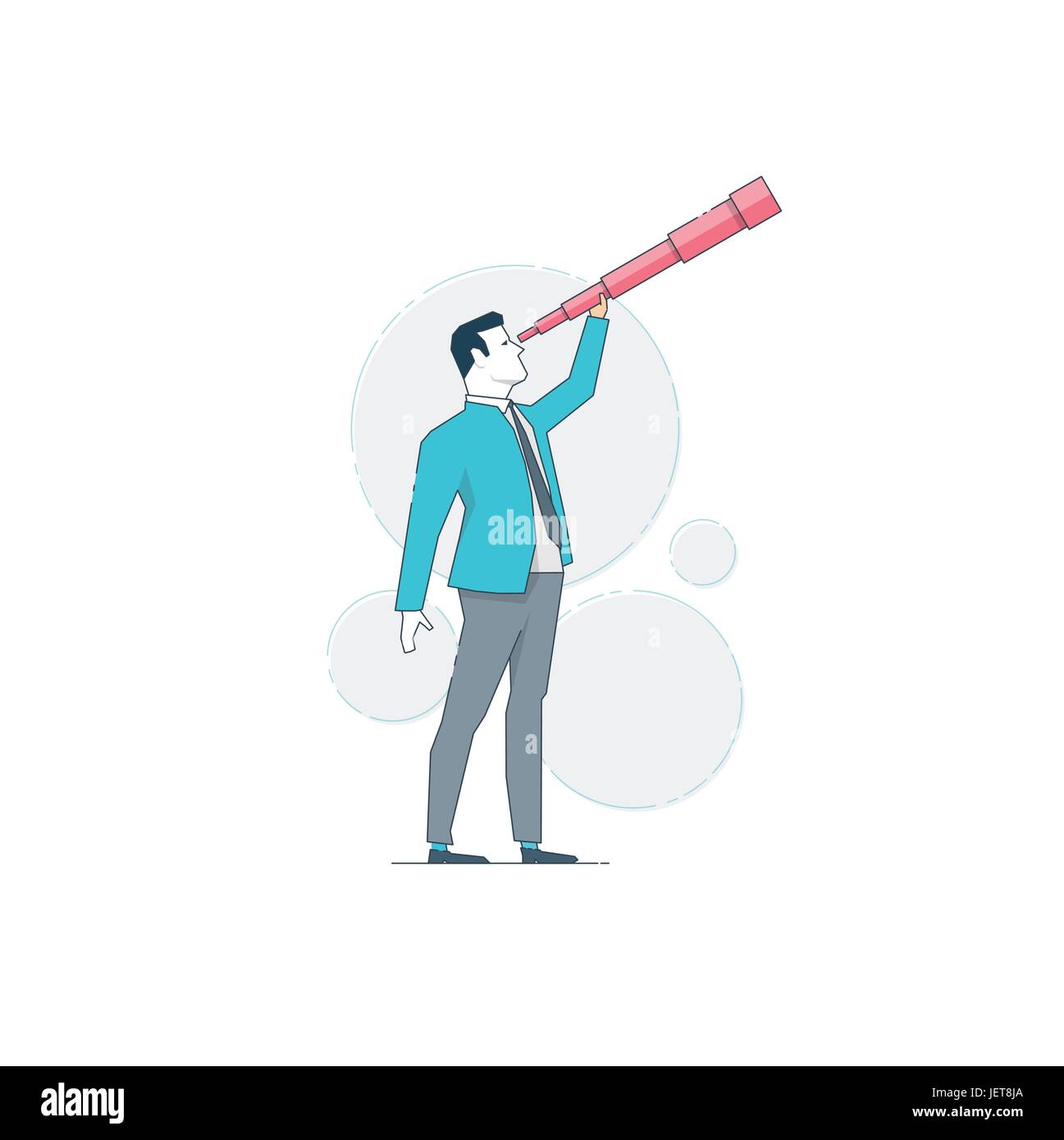 Business concept vector illustration. Future vision concept Stock ...