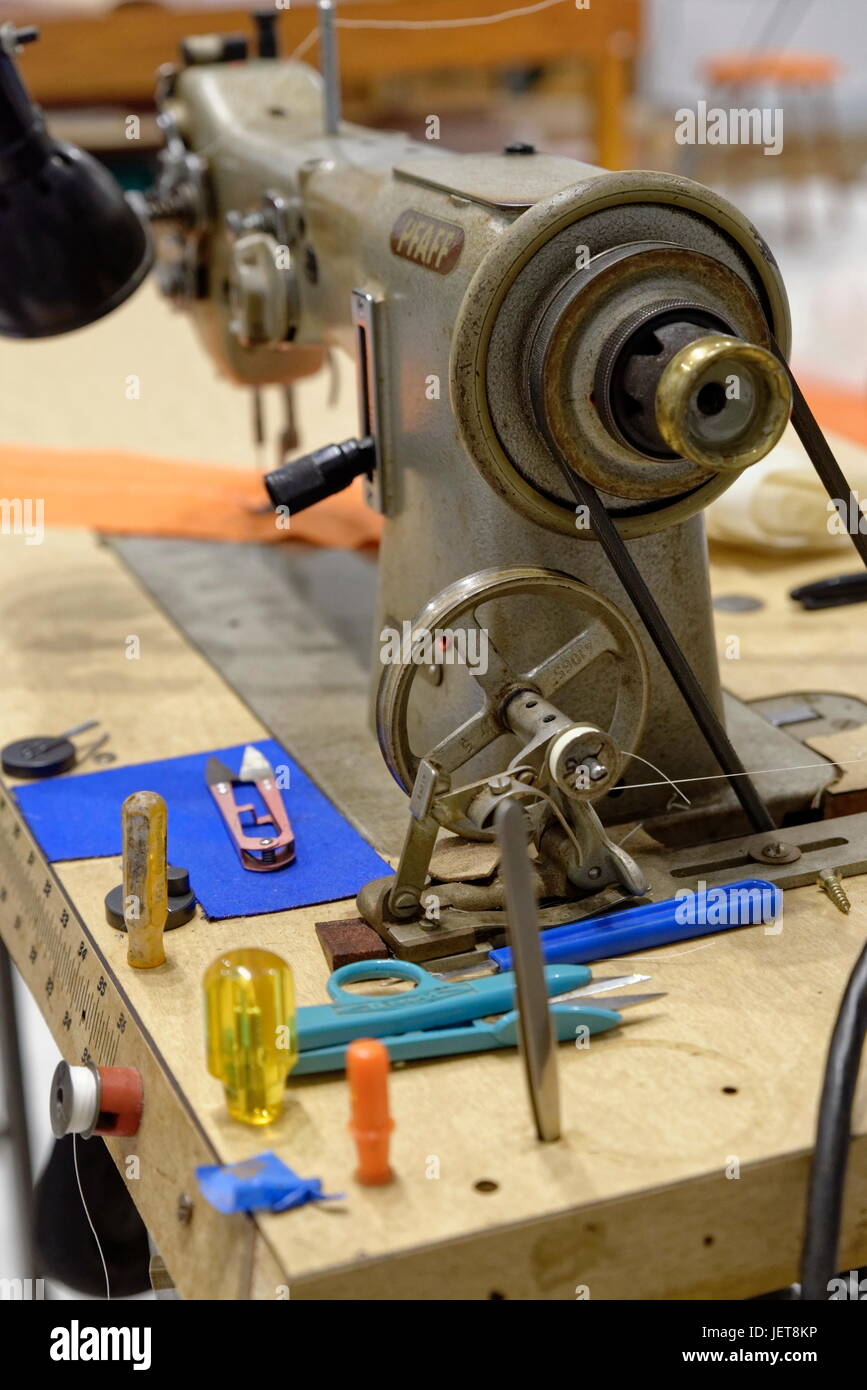 Sail Maker's Sewing Machine Stock Photo - Alamy