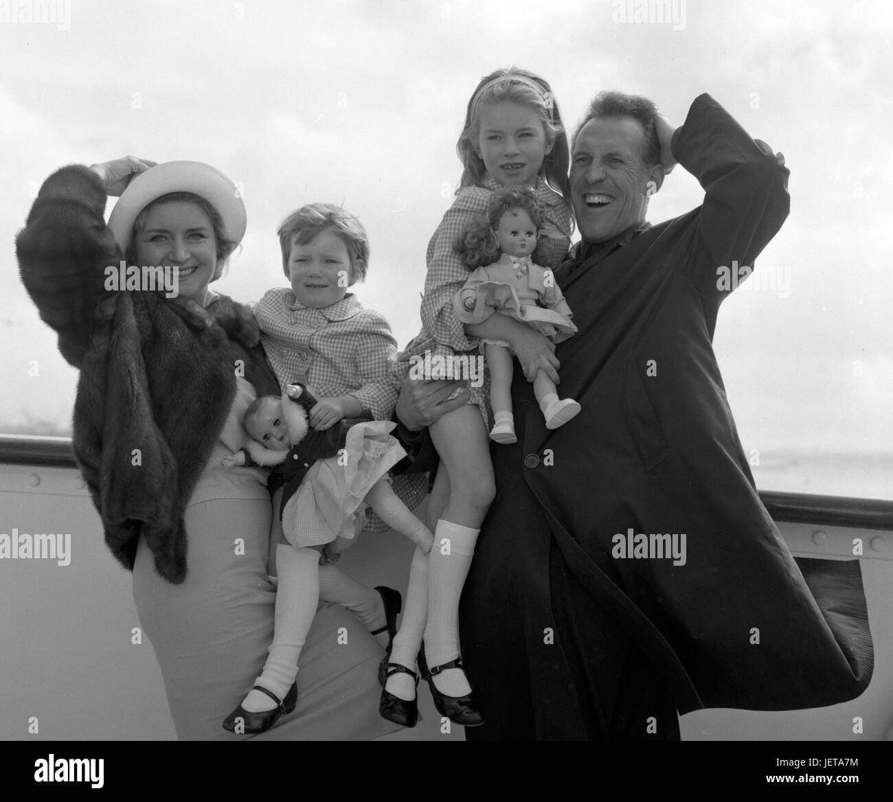 With his wife penny Black and White Stock Photos & Images - Alamy
