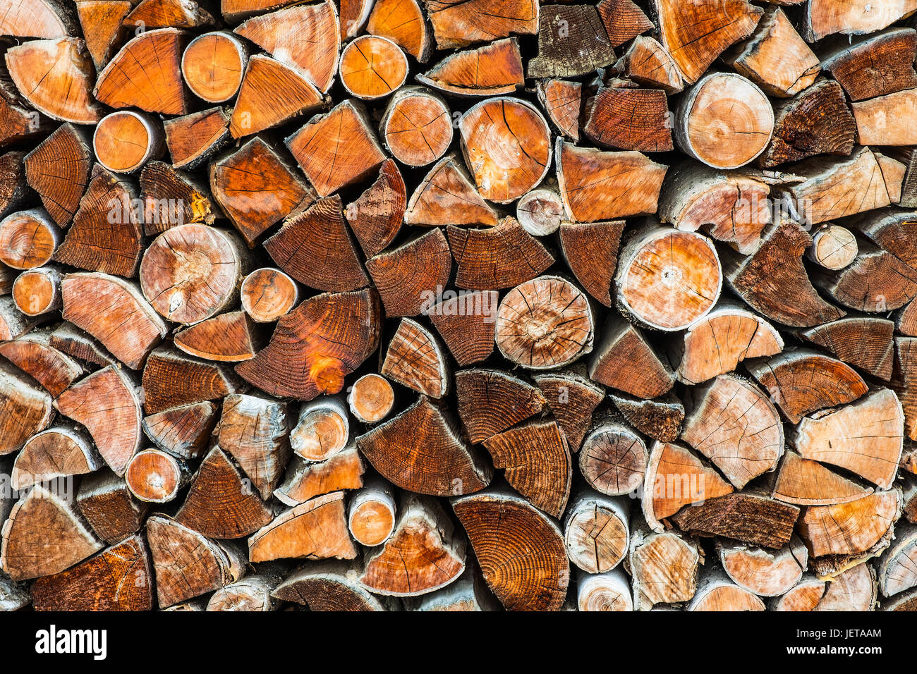 Stack of logs Stock Photo - Alamy