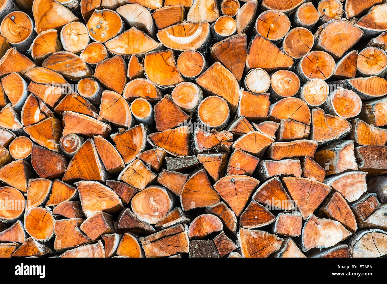 Stack of logs Stock Photo - Alamy