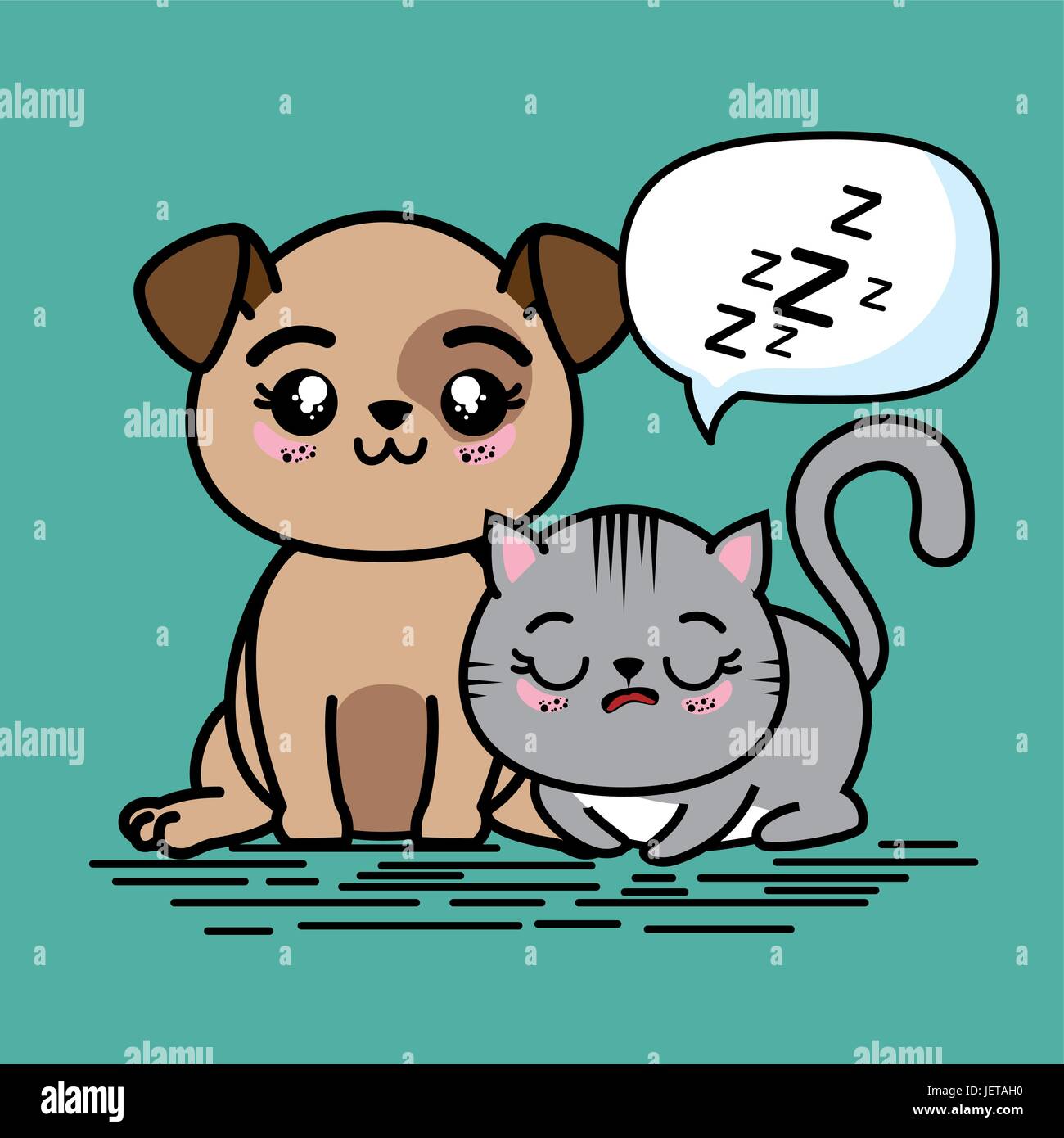 Cute and lovely animals cartoon Stock Vector Image & Art - Alamy