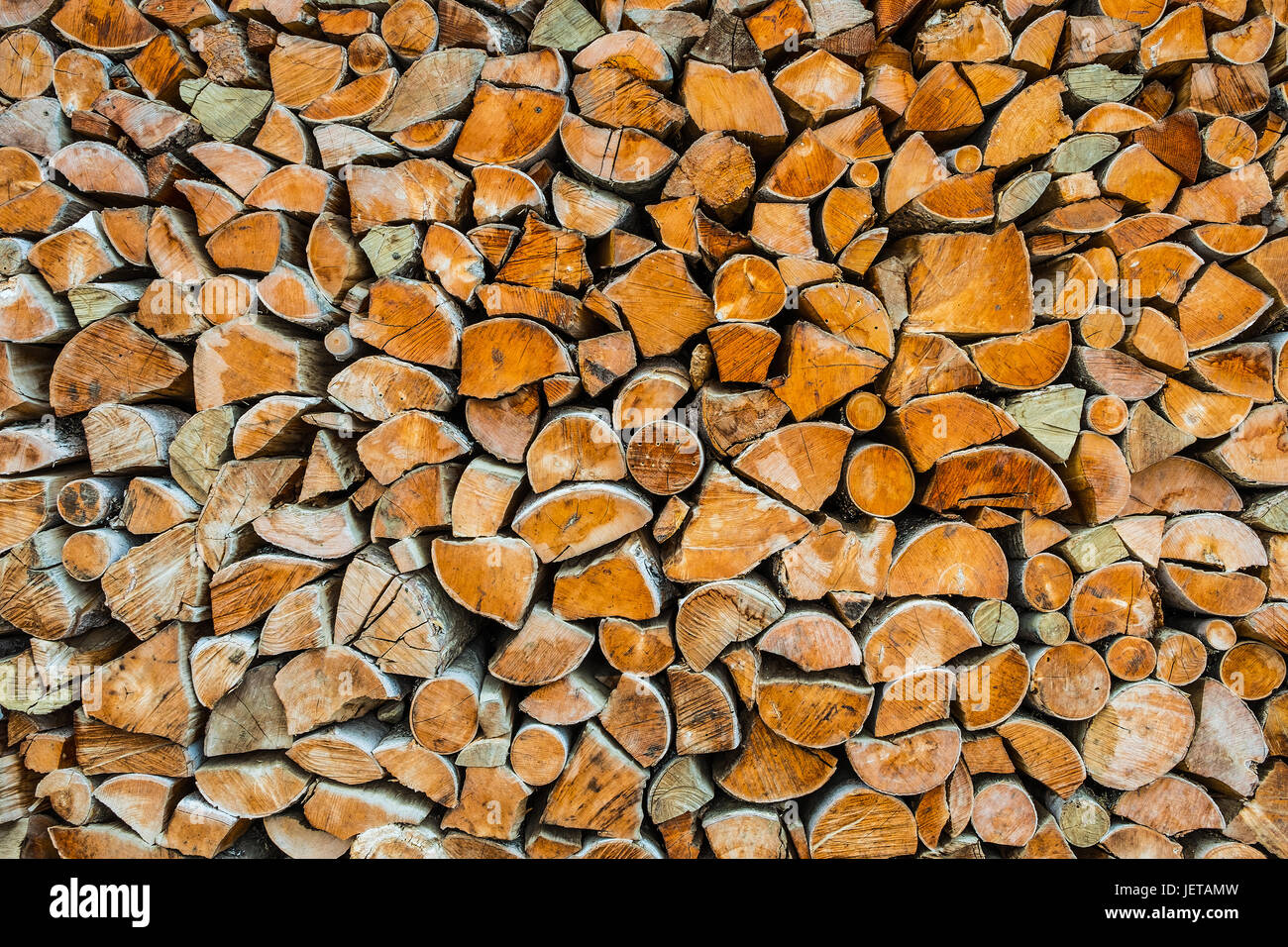 Stack of logs Stock Photo - Alamy