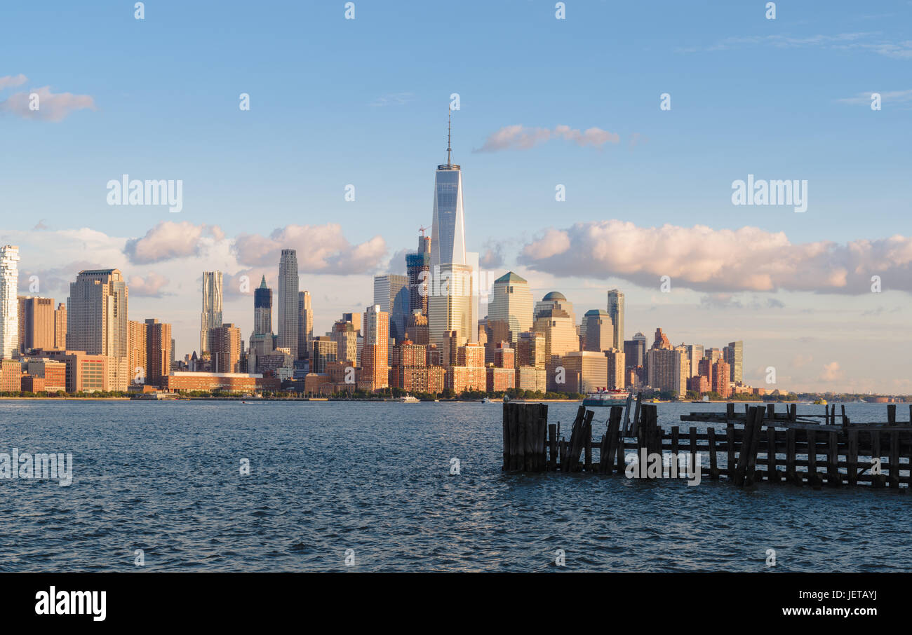 New York City viewed from NJ waterfront Stock Photo - Alamy