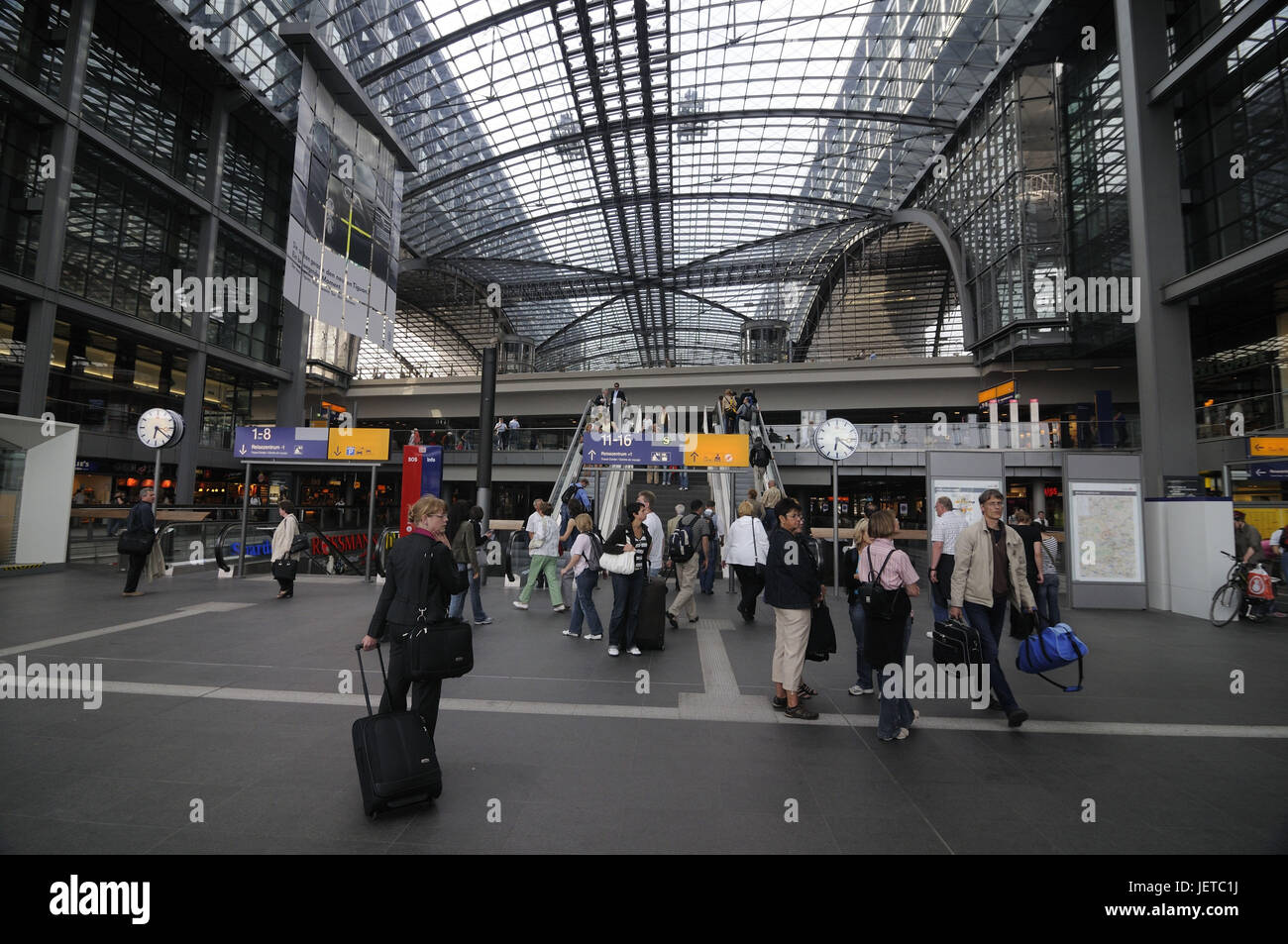 Central station, inside, Berlin, Germany Stock Photo - Alamy
