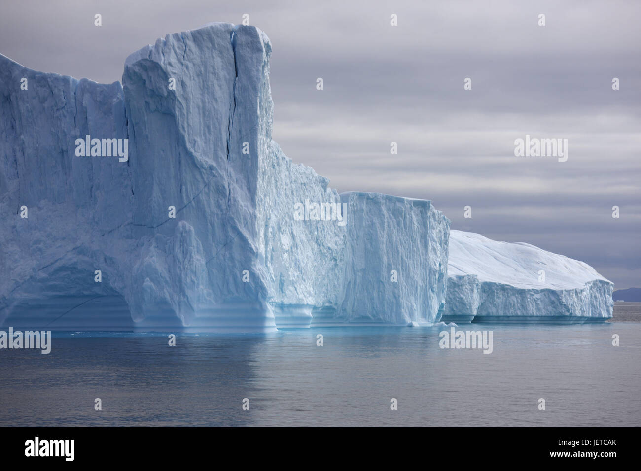 Greenland, Disco Bay, Ilulissat, fjord, iceberg, scarp, Western ...