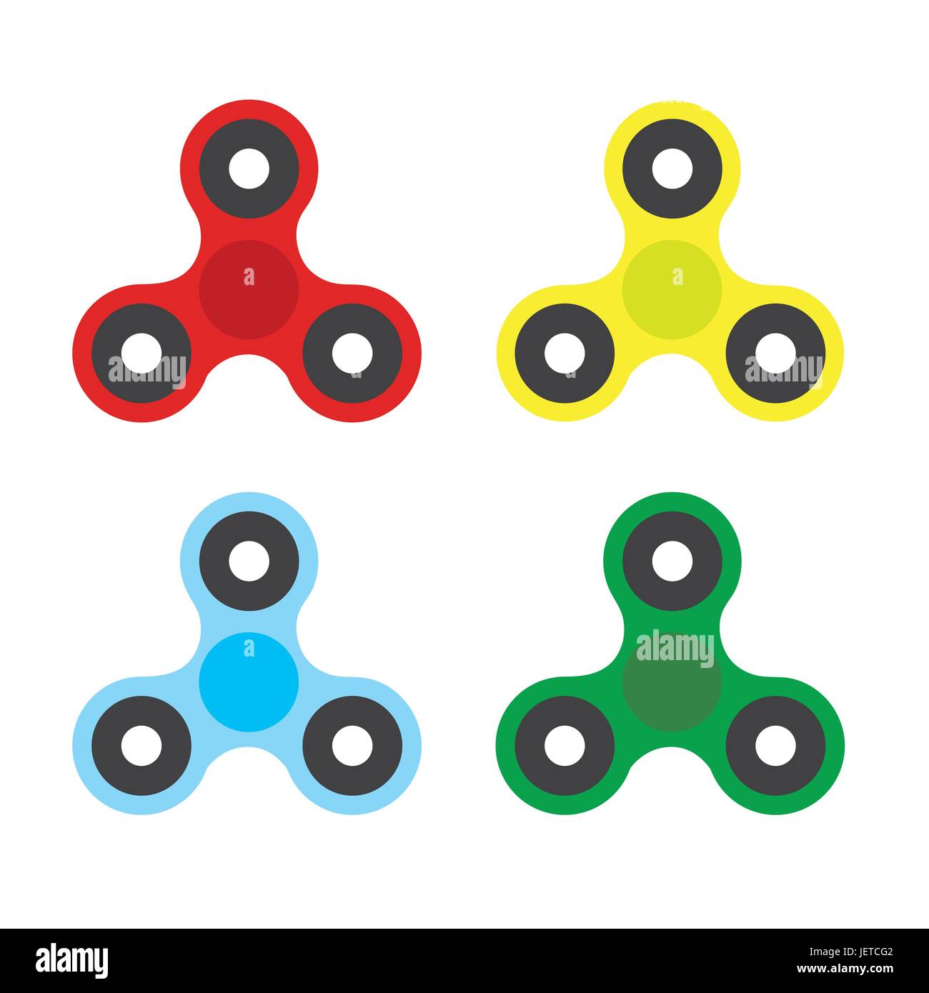 Fidget Spinner - 3 pronged hand toy spun by the center with fingers ...