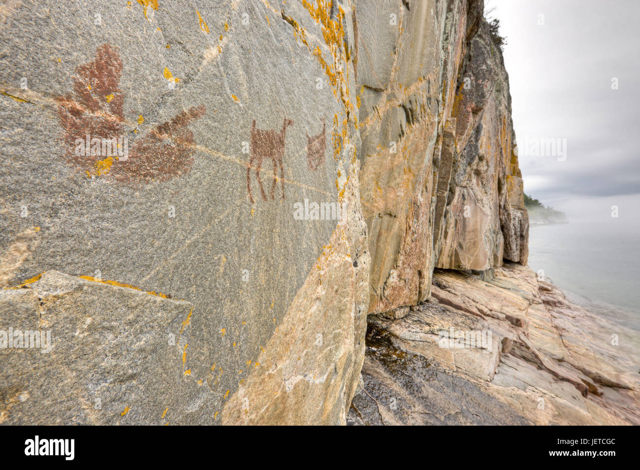 Agawa Rock Pictographs High Resolution Stock Photography and Images - Alamy