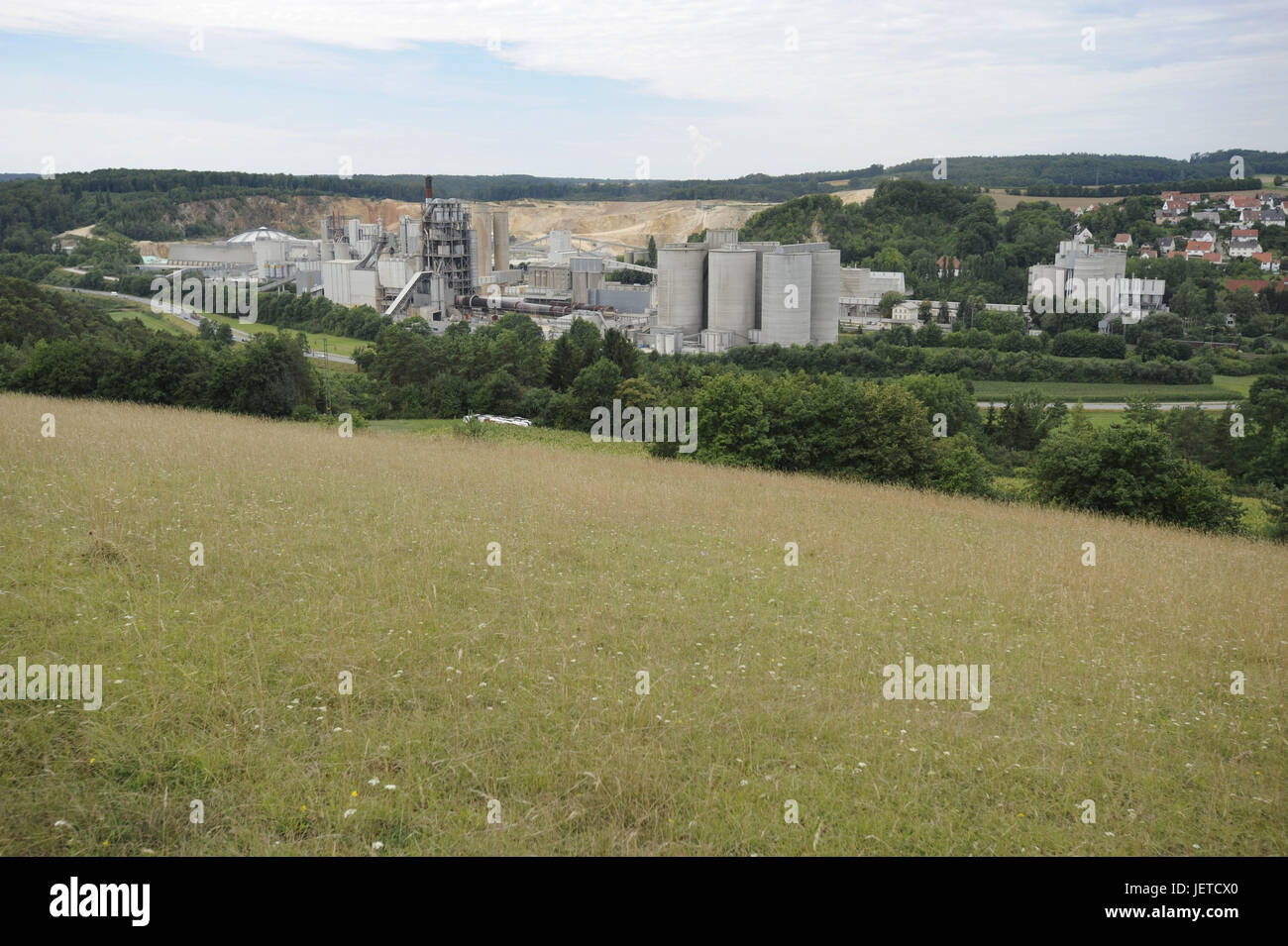 Germany, Bavaria, Swabia, castle Har, cement opus, quarry Stock Photo ...