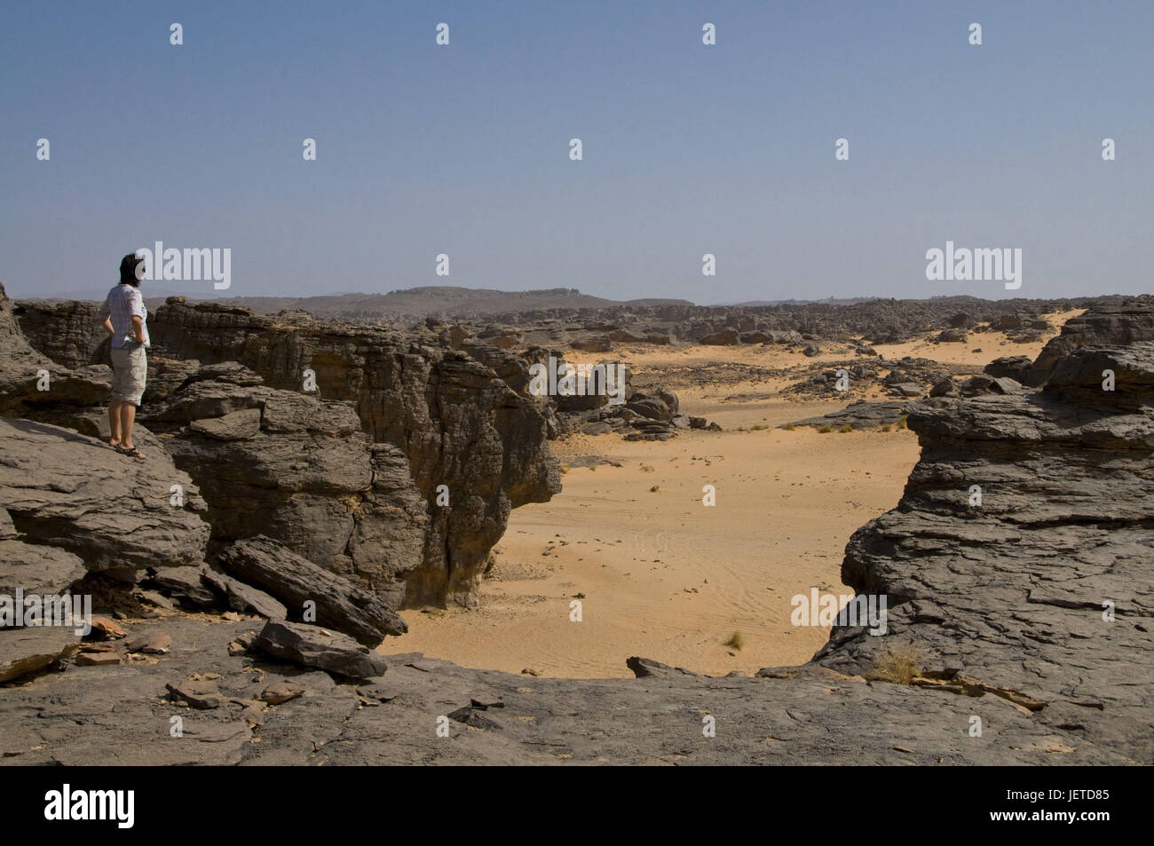 Woman looks at deposed bile scenery hi-res stock photography and images ...