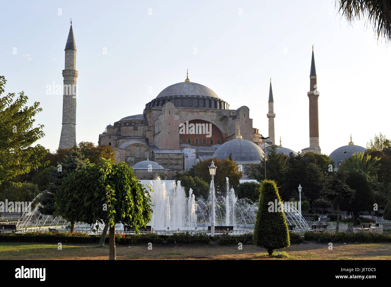 Turkey, Istanbul, part of town of Sultanahmet, Hagia Sophia, basilica ...
