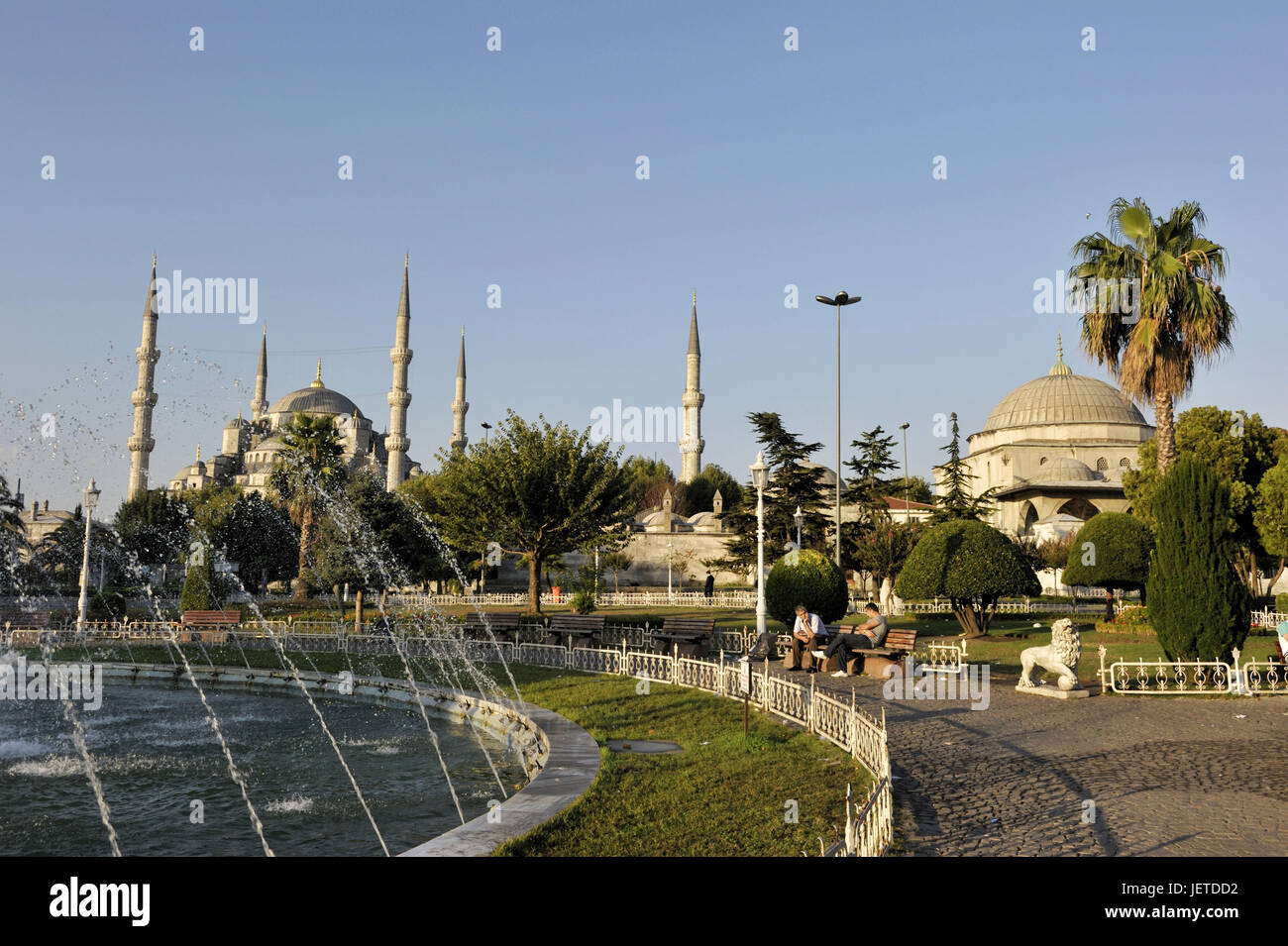 Turkey, Istanbul, sultan's Ahmed's mosque, blue mosque, water fountains ...