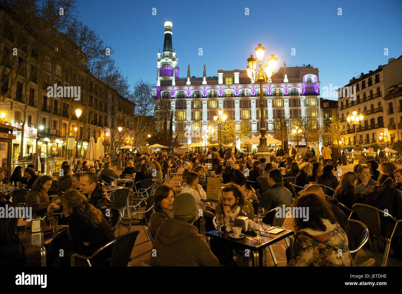 Madrid nightlife huertas hi-res stock photography and images - Alamy