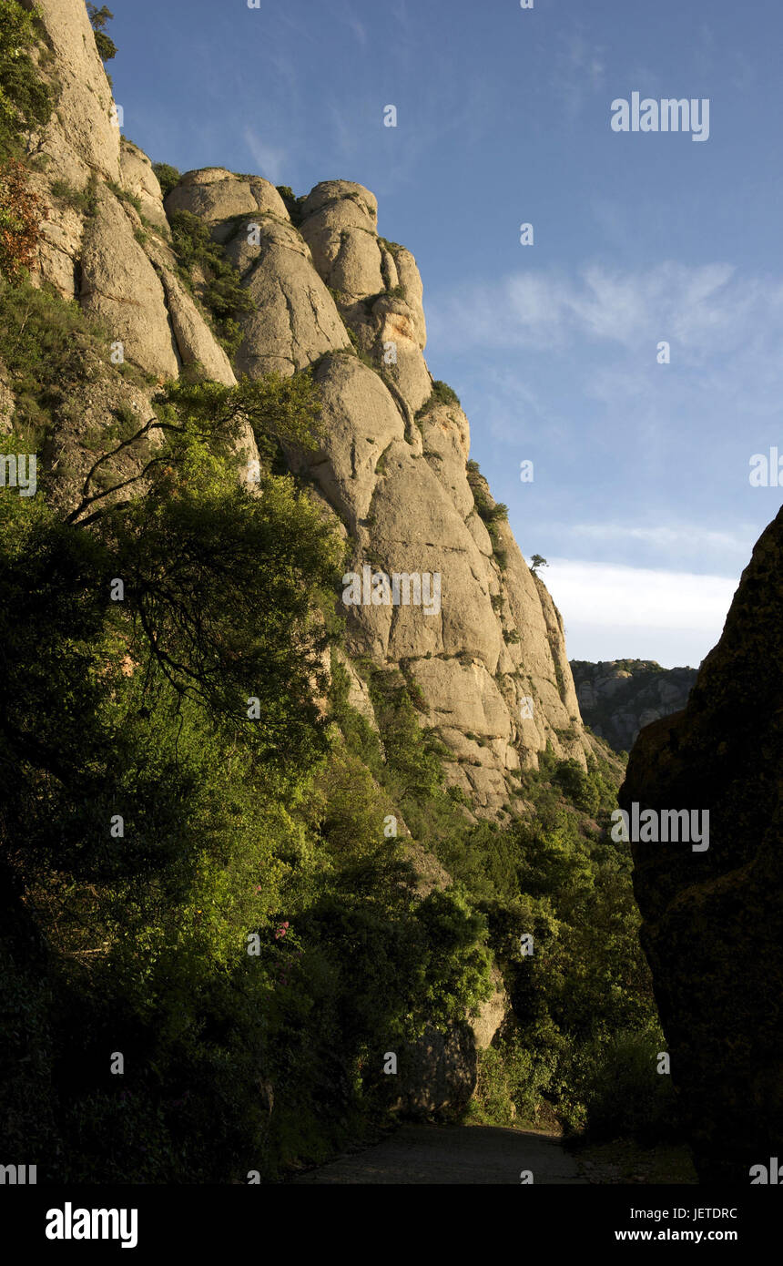 Spain, Catalonia, scenery Sierra Montserrat Stock Photo - Alamy